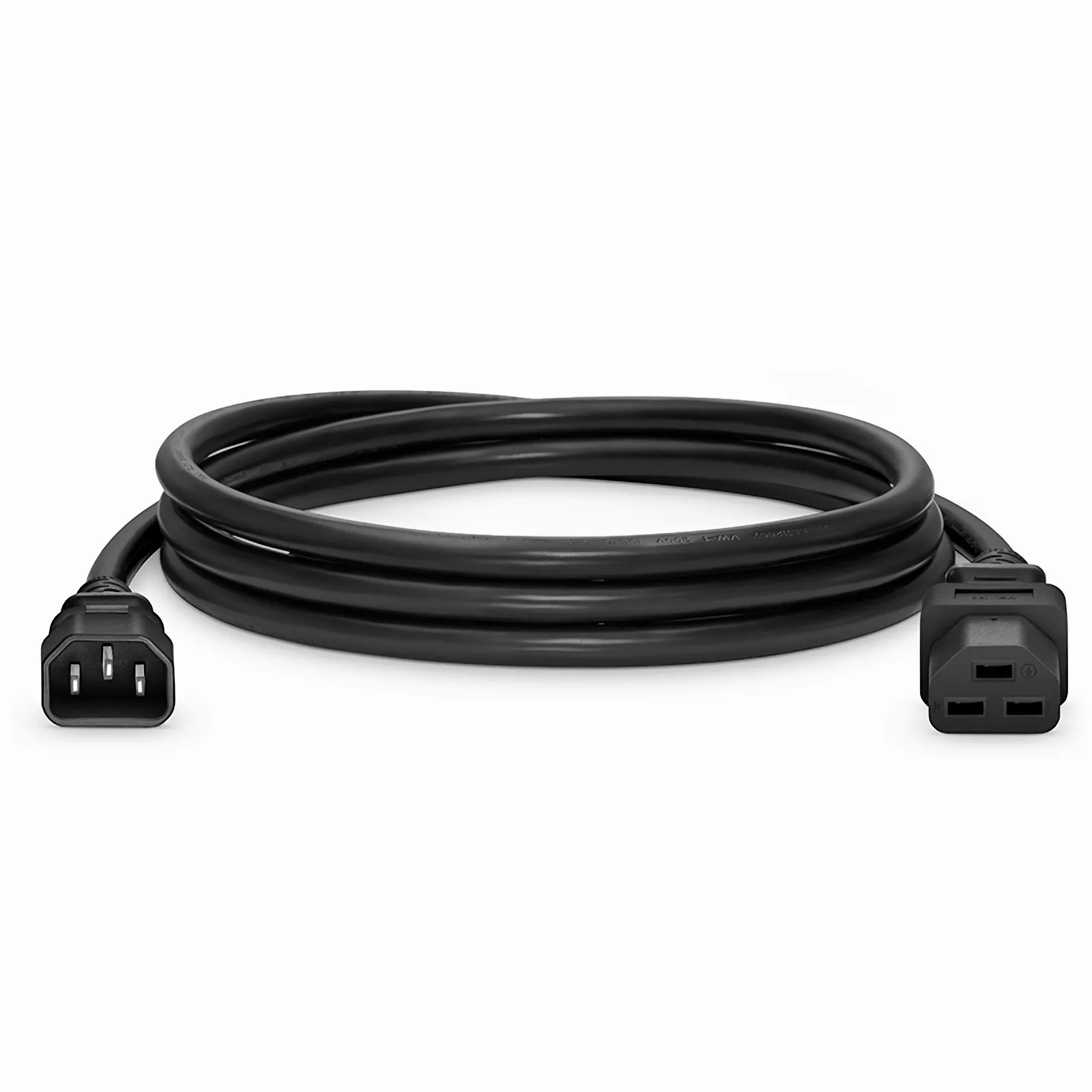 10ft (3m) IEC60320 C14 to IEC60320 C21 Heavy-Duty 14AWG 250V/15A Power ...