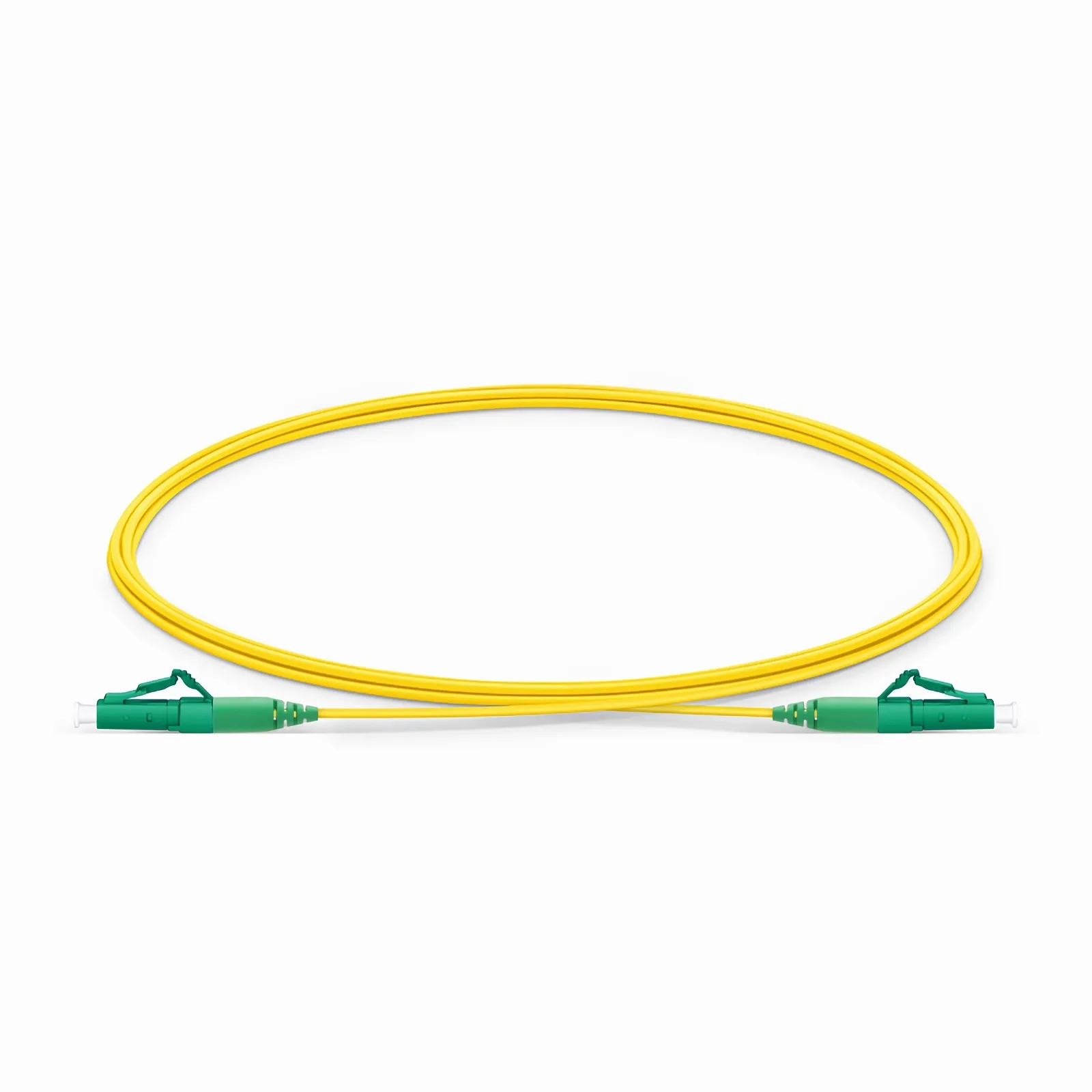 2m LC APC to LC APC Simplex OS2 Single Mode PVC (OFNR) 1.2mm Loose Tube ...
