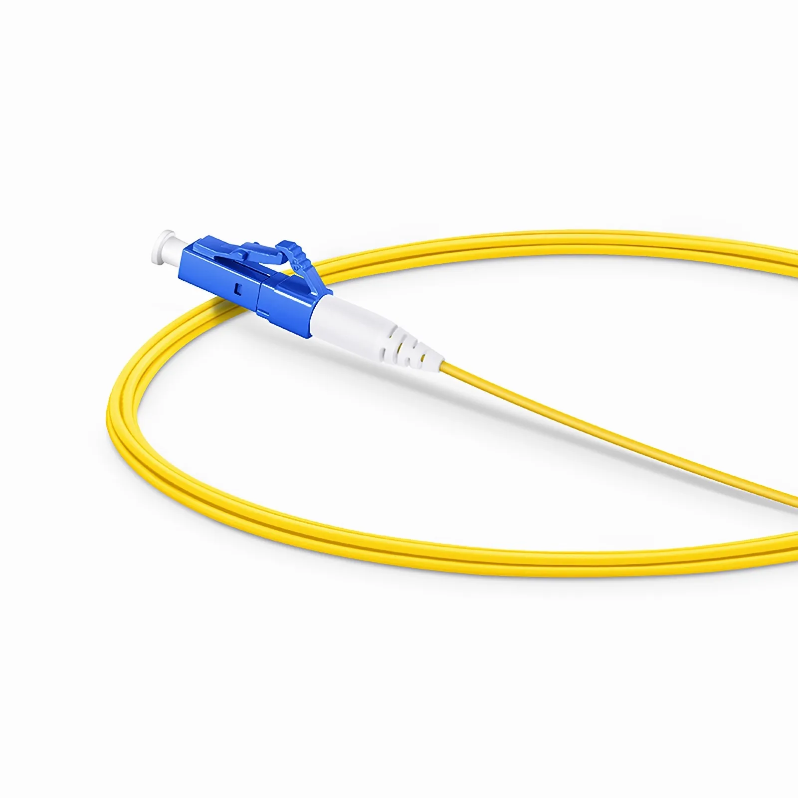 2m (7ft) Fiber Patch Cable, 1 Fiber, LC UPC Simplex to LC UPC Simplex, Single Mode (OS2), Riser ...