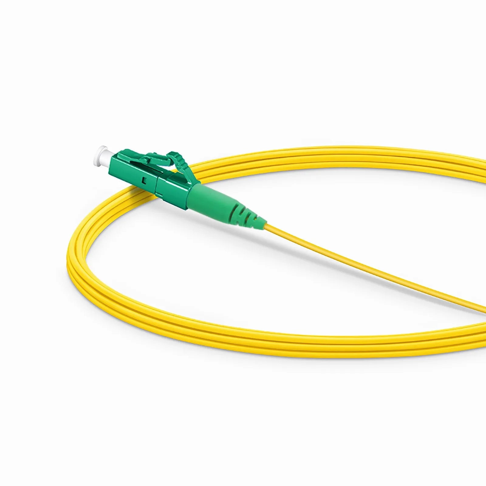 2m LC APC to SC APC Simplex OS2 Single Mode PVC (OFNR) 1.2mm Loose Tube Fiber Optic Patch Cable ...