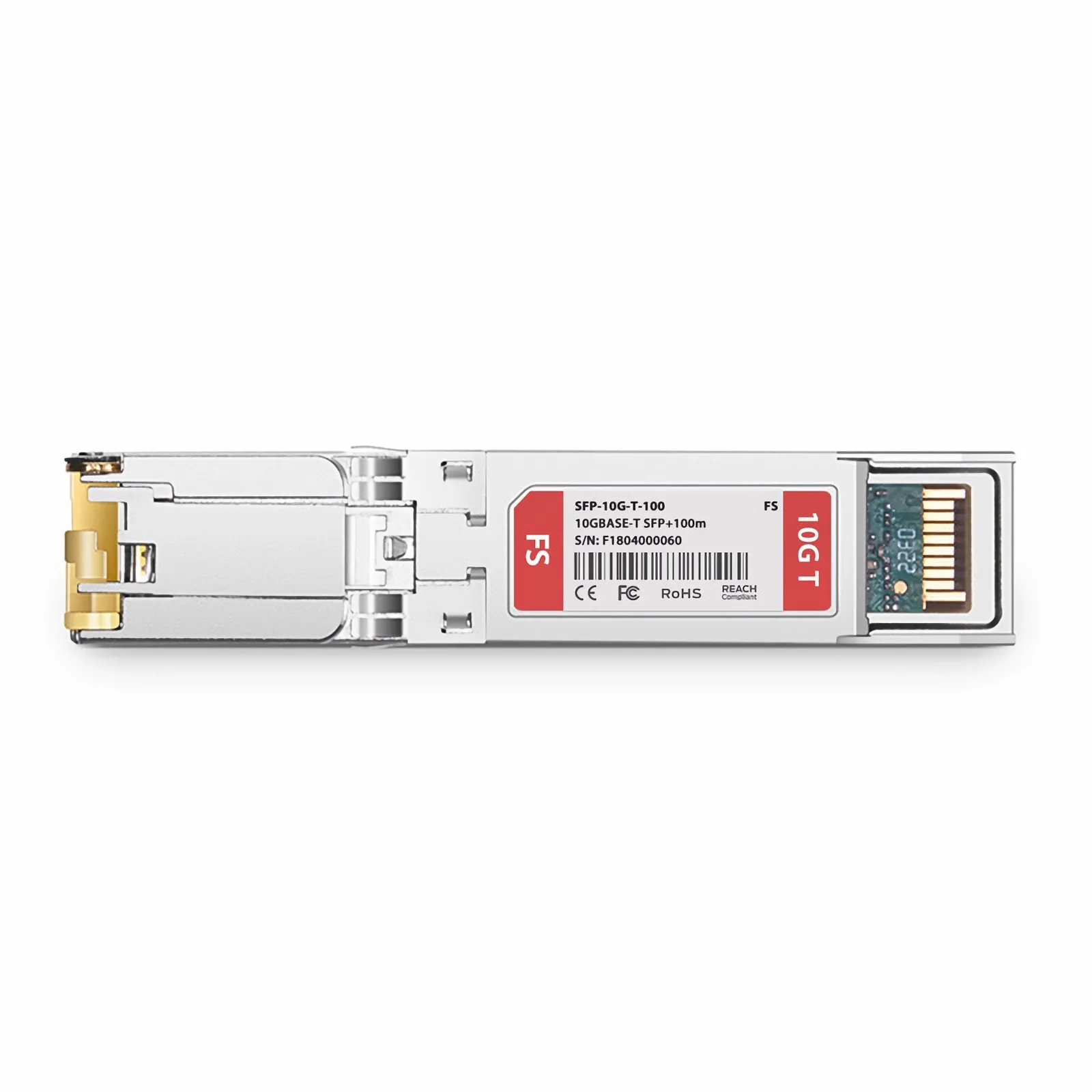 10GBASE-T SFP+ Copper 100m RJ-45 Transceiver Module for FS Switches ...