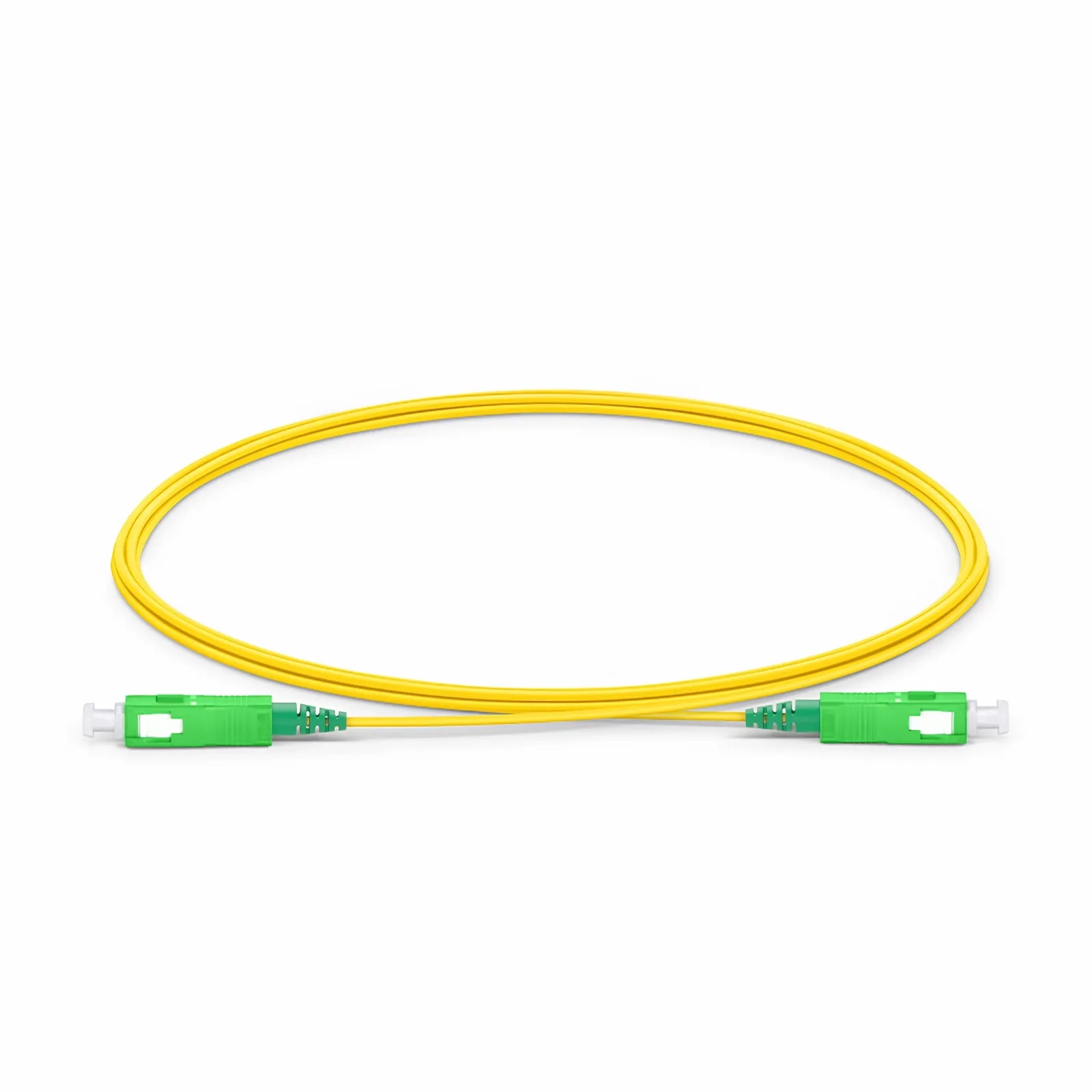 2m (7ft) Fiber Patch Cable, 1 Fiber, SC APC Simplex to SC APC Simplex ...