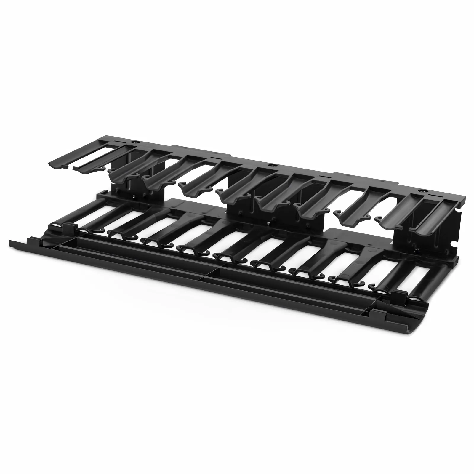 Horizontal Single Sided Manager, 2RU, Finger Duct with Cover, 6.65 in ...