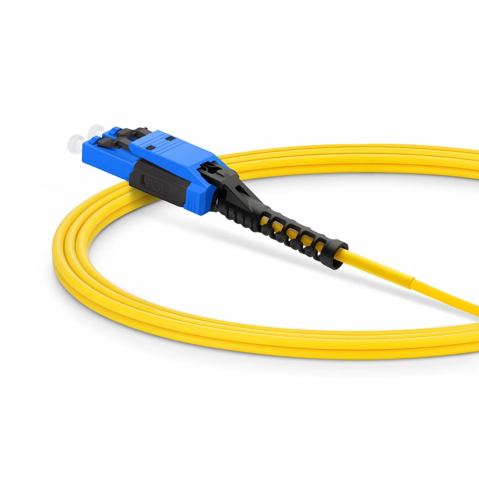 2m (7ft) Fiber Patch Cable, 2 Fibers, MDC UPC Duplex to LC UPC Duplex ...