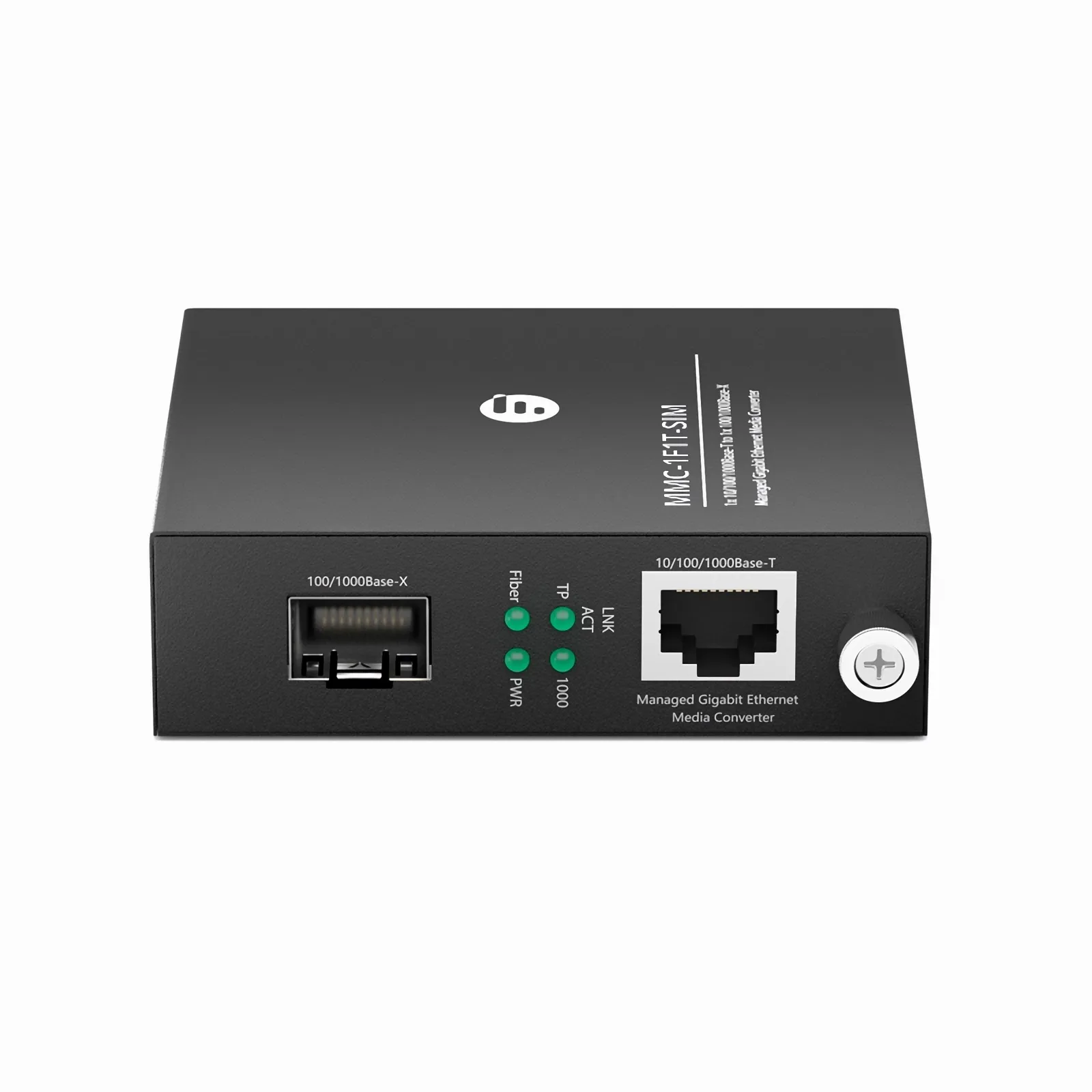 Managed 1x 10/100/1000Base-T RJ45 to 1x 100/1000Base-X SFP Gigabit Ethernet Media Converter ...