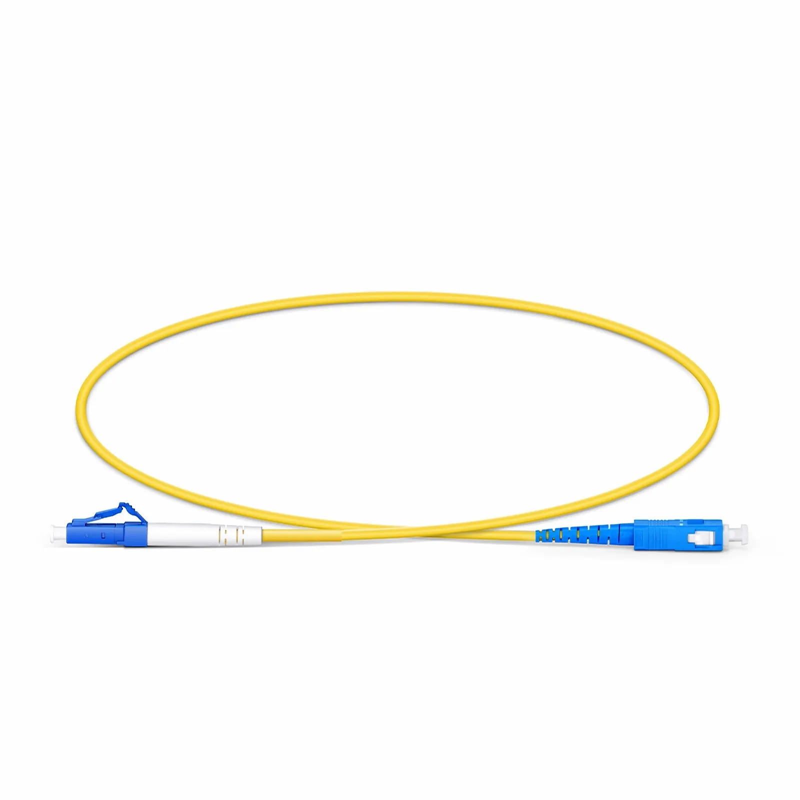 0.5m (1.6ft) Fiber Patch Cable, 1 Fiber, LC UPC Simplex to SC UPC ...