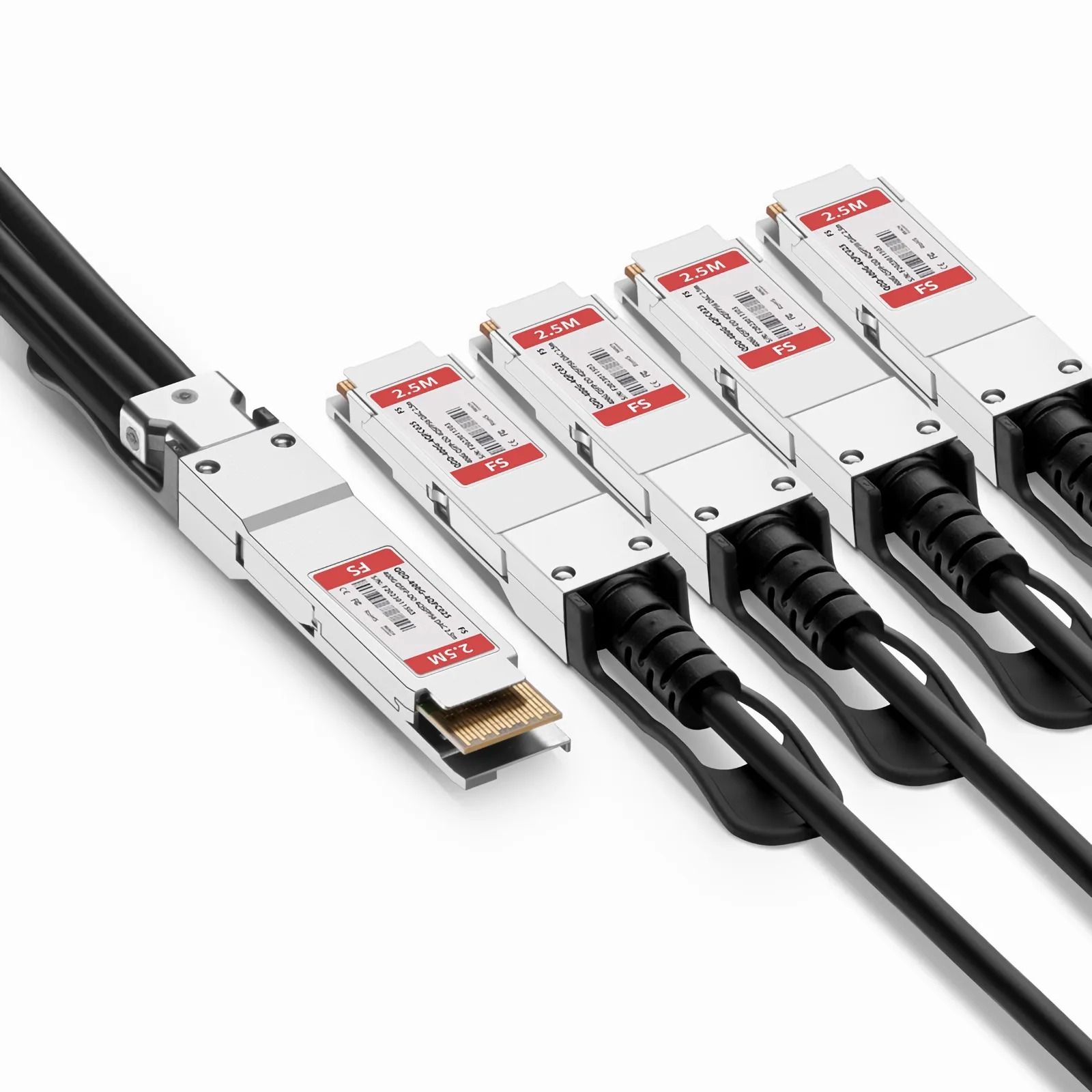 2.5m (8ft) 400G QSFP-DD to 4 x 100G QSFP56 Passive Direct Attach Copper ...