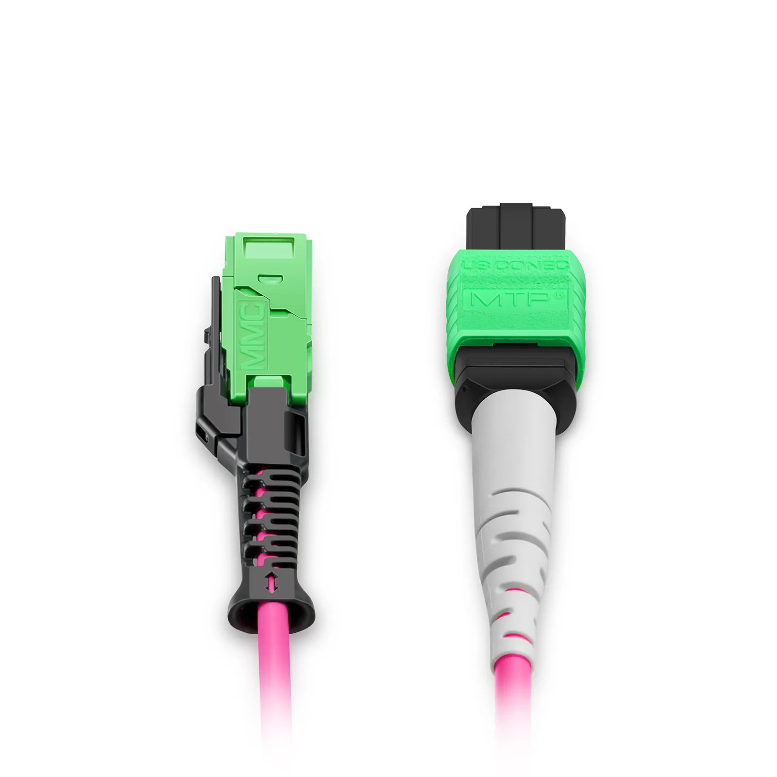 2m (7ft) MMC Breakout Cable, MMC-16 APC (Female) to 2 x MTP®-8 APC ...