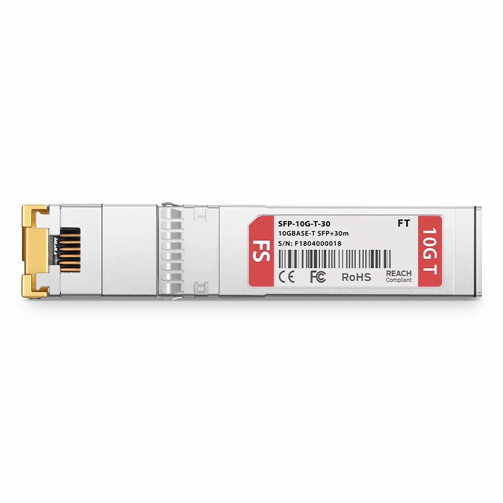 Fortinet FN-TRAN-SFP+GC Compatible 10GBASE-T SFP+ Copper 30m RJ-45 ...