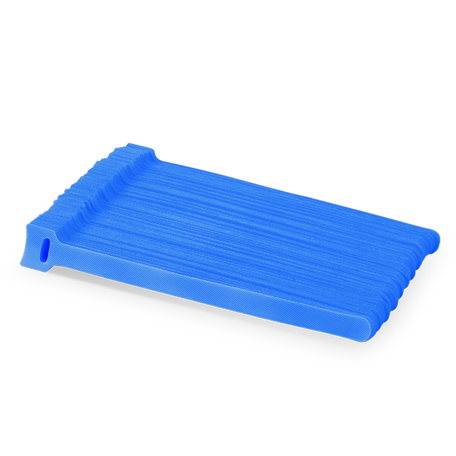 100Pcs/Pack 8in.L x 0.5in.W T-type Reusable Cable Ties, Blue - FS.com ...