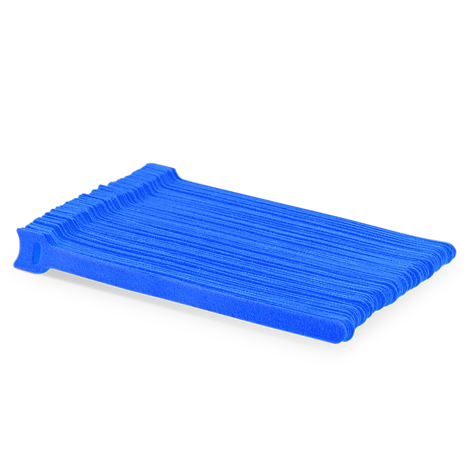 100Pcs/Pack 8in.L x 0.5in.W T-type Reusable Cable Ties, Blue - FS.com ...