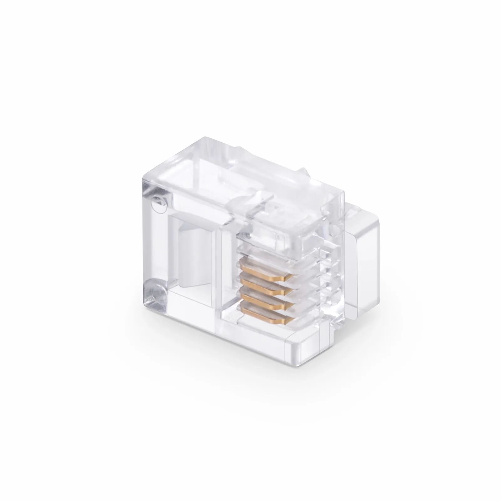 RJ11 6P4C Telephone Modular Plug, (50pcs/Pack) - FS.com