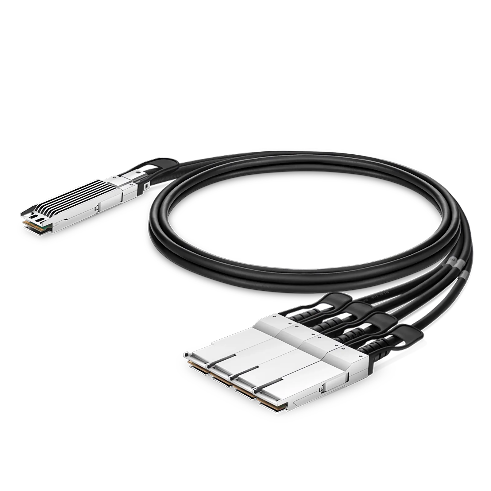 0.5m (2ft) NVIDIA/Mellanox Compatible 800G OSFP Finned Top to 4 x 200G ...