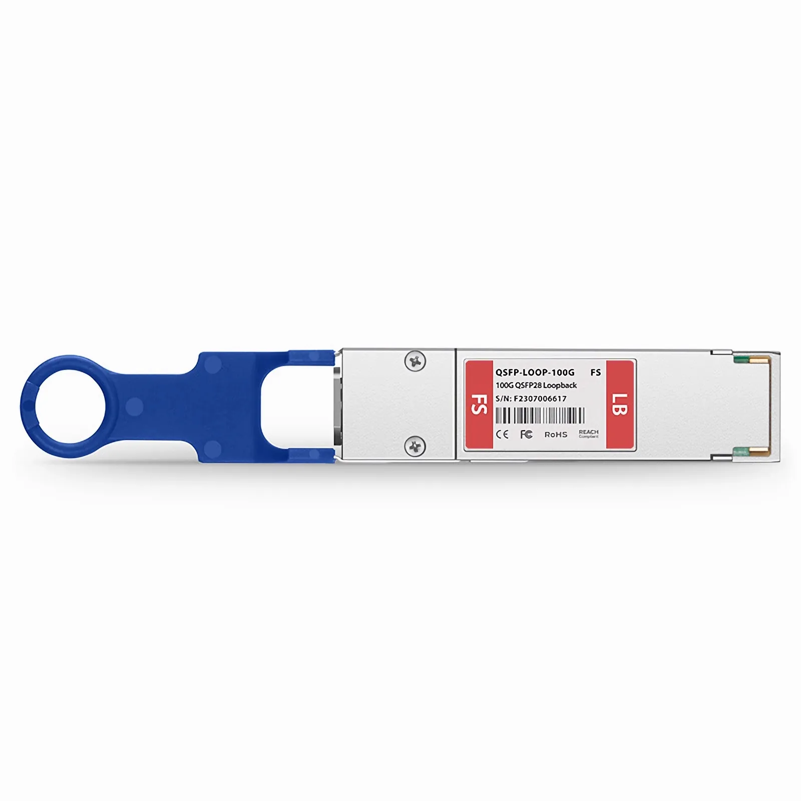 100G QSFP28 Passive Loopback Testing Module for FS Switches - FS.com