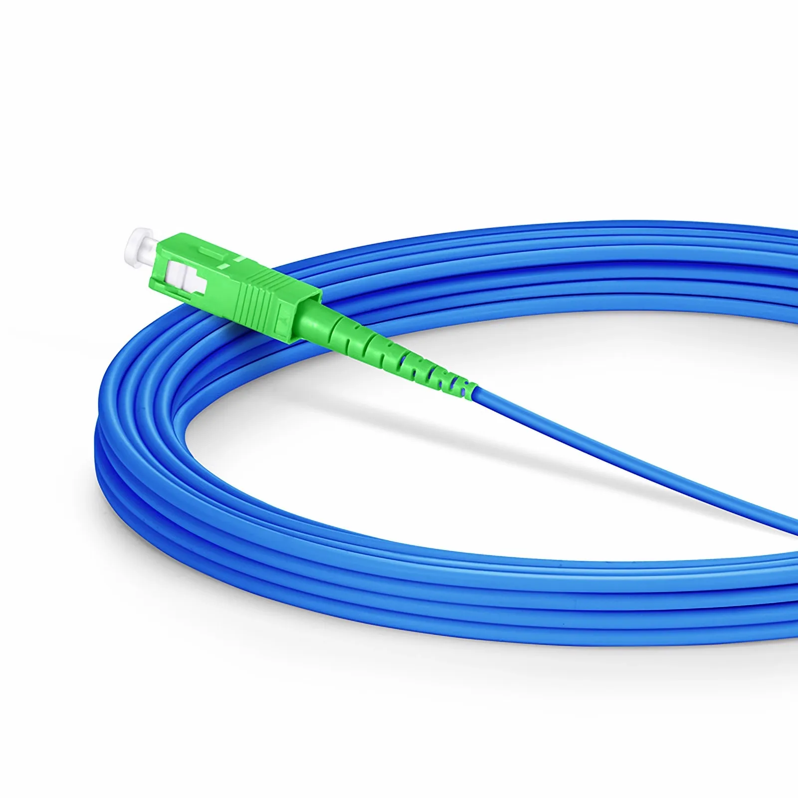 5m (16ft) Armored Fiber Patch Cable, 1 Fiber, SC UPC Simplex to SC APC ...