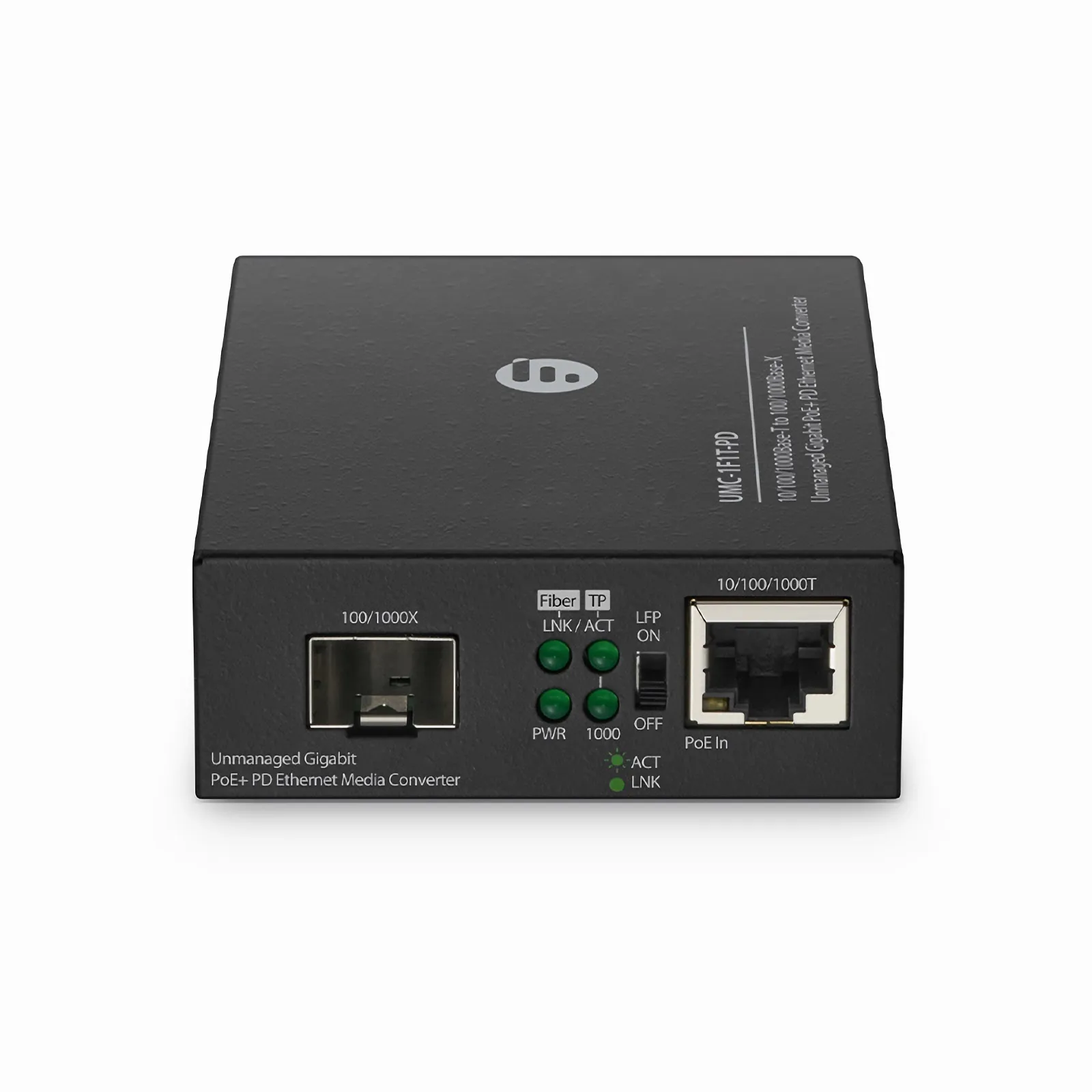 Unmanaged 10/100/1000Base-T RJ45 to 100/1000Base-T SFP PoE+ PD media converter - FS.com Singapore