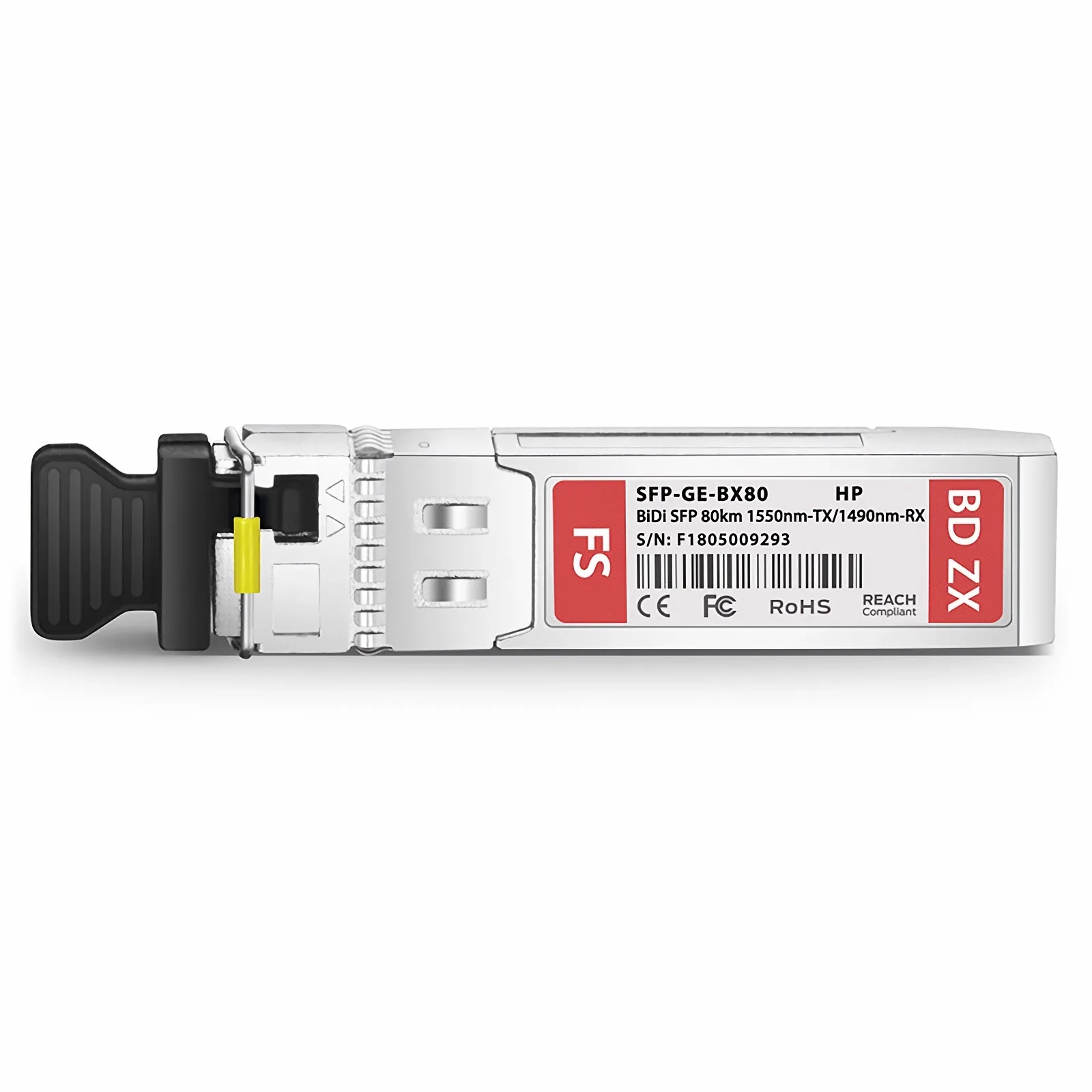 HPE SFP-1G-BXD-80 1000BASE-BX BiDi SFP (mini-GBIC) Transceiver - FS.com