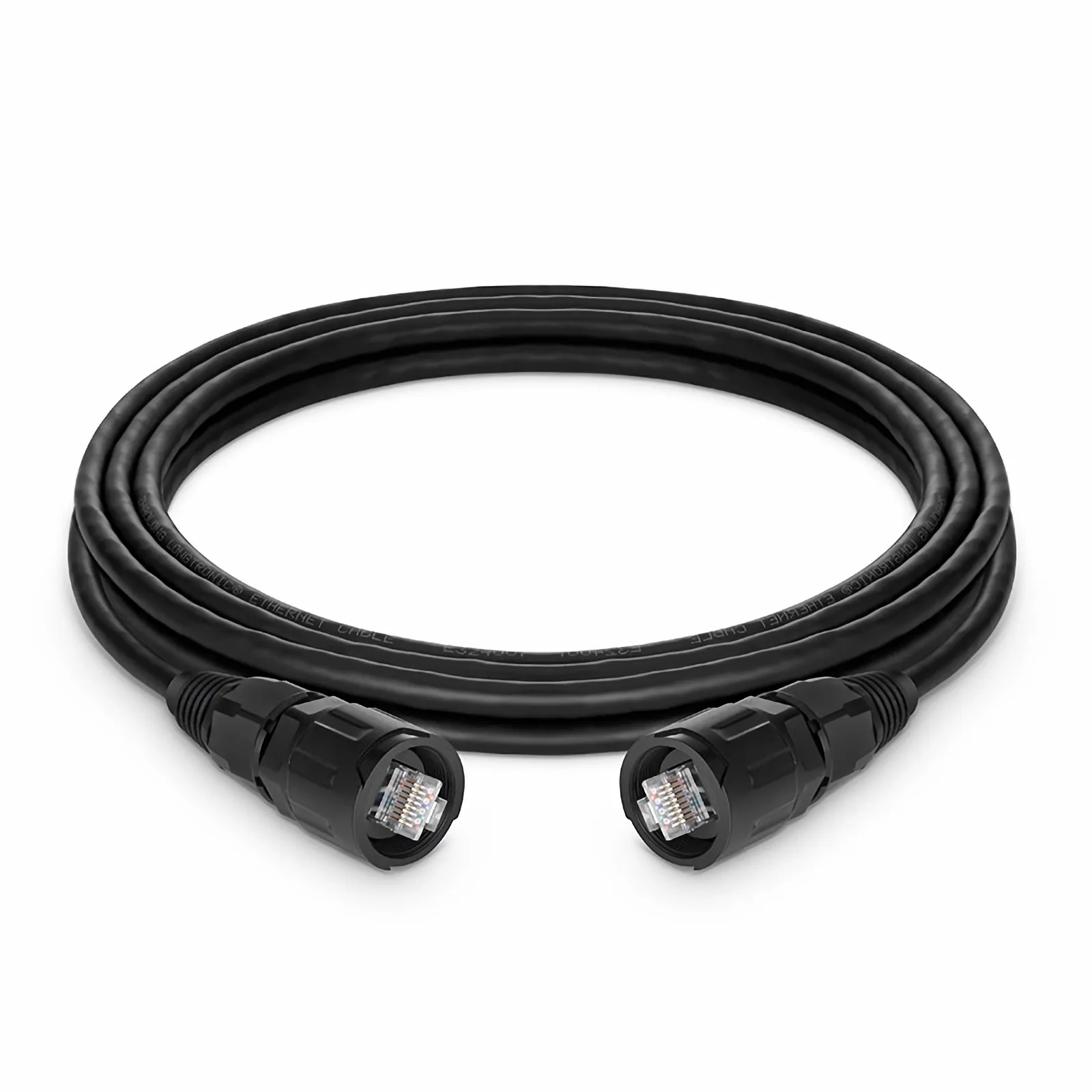 10ft (3m) Industrial Cat6 Non-booted Shielded (SFTP) PVC IP65 Ethernet ...