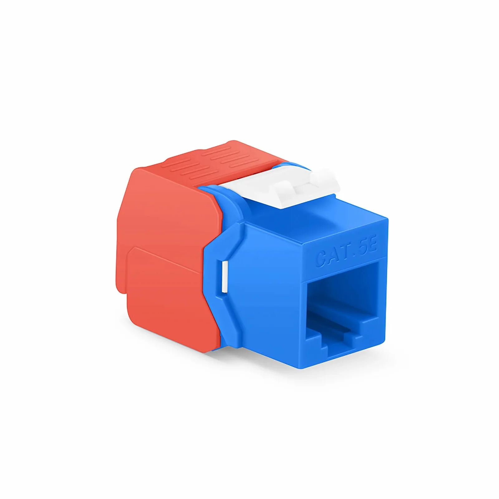 Cat5e RJ45 (8P8C) Unshielded Toolless Keystone Jack Module, Blue (10 ...
