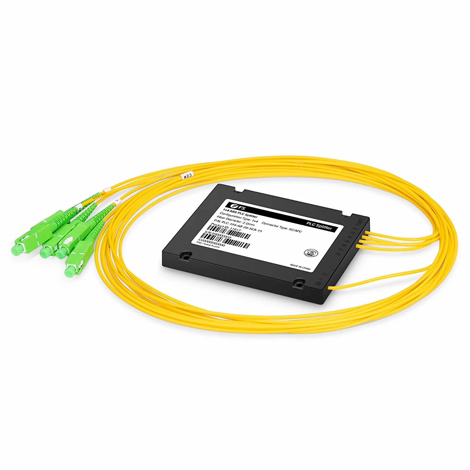 Customized ABS PLC Splitter, LC/SC/FC/ST, Singlemode - FS.com