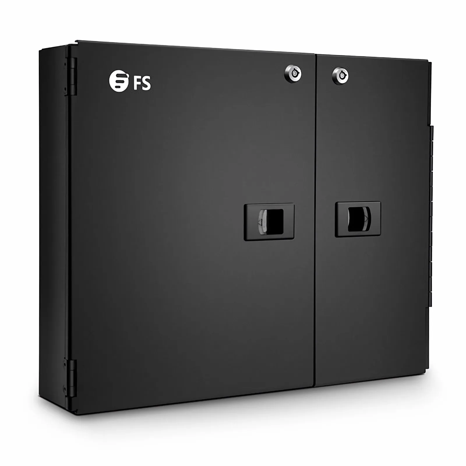 Wall Mount Fiber Enclosure 2-Door 2-Adapter Panel - FS.com