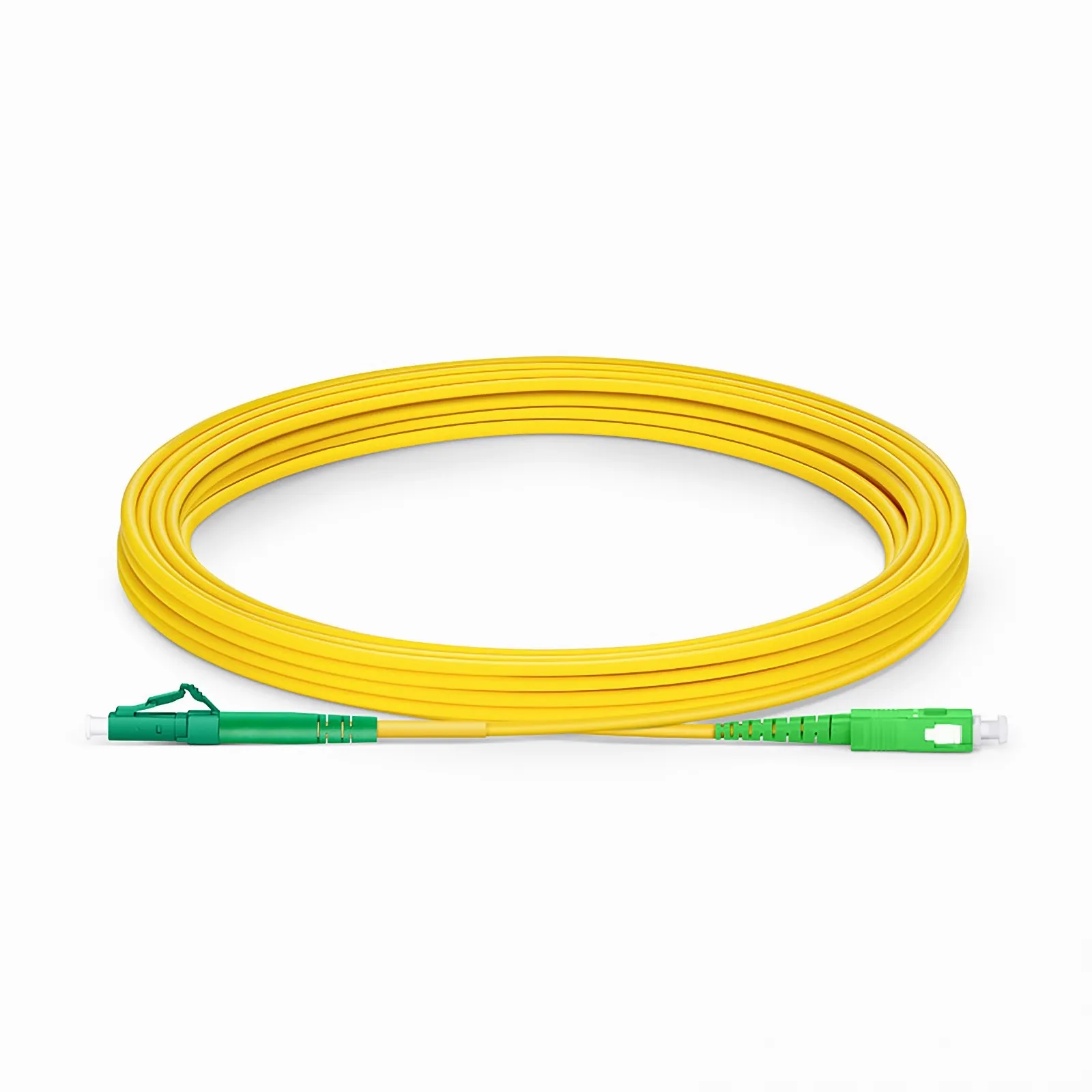 OS2 9/125 LC-SC Single Mode Fibre Patch Lead Simplex 5m (16ft) - Yellow ...