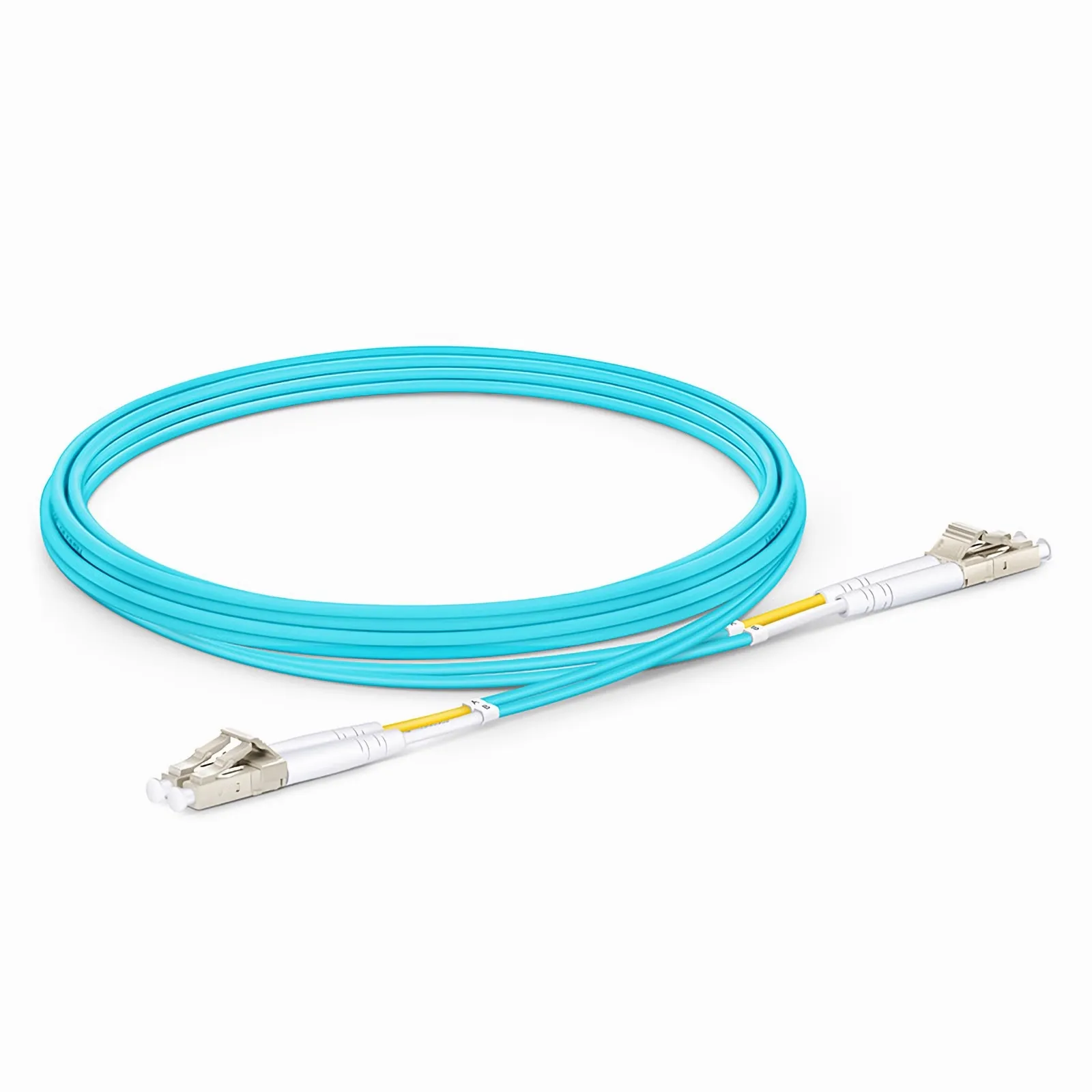 LC-LC OM3 Multimode Fiber Patch Cable Duplex 2m - FS.com