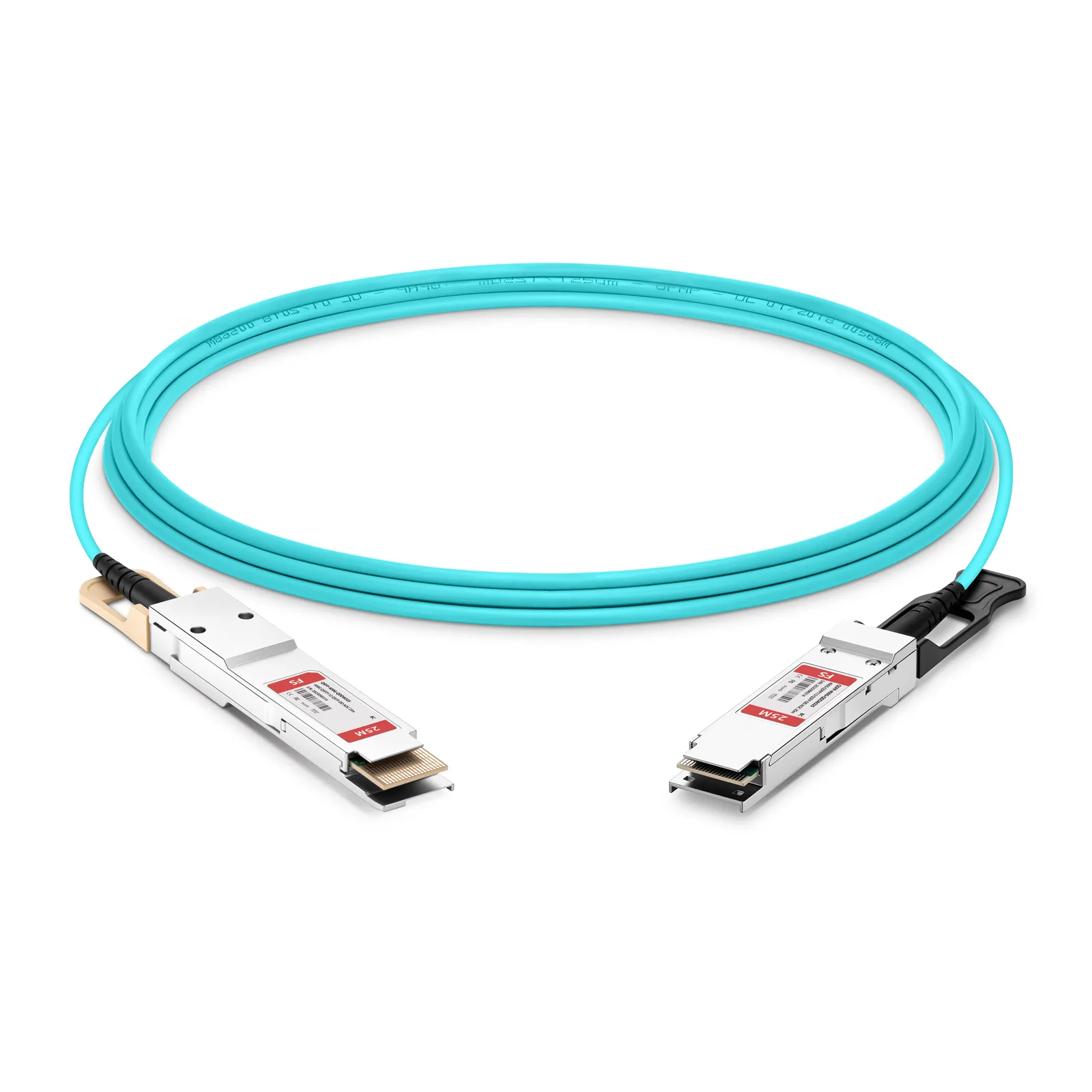 25m (82ft) Broadcom Compatible 400G QSFP112 to 400G QSFP-DD Active ...