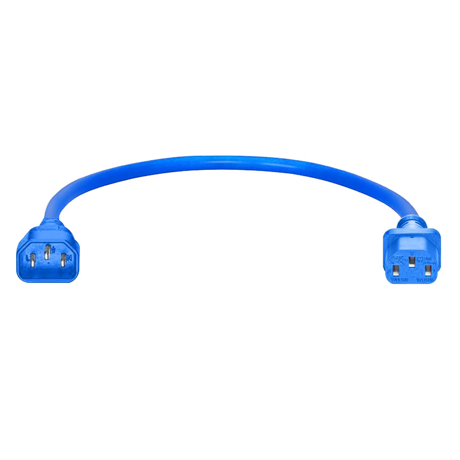 1ft (0.3m) IEC60320 C14 to IEC60320 C13 Heavy-Duty 14AWG 250V/15A Power ...