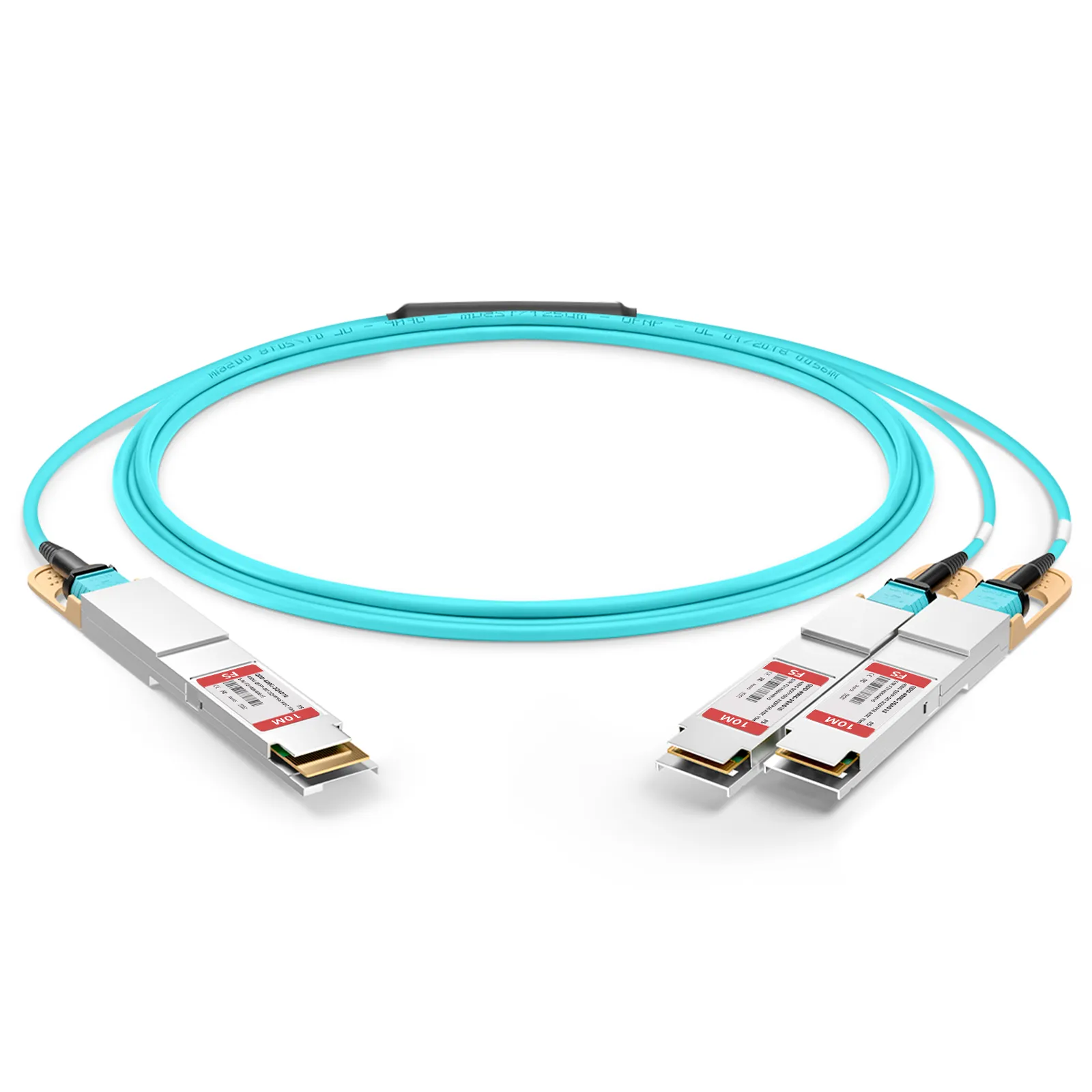 10m (33ft) 400G QSFP-DD to 2 x 200G QSFP56 Active Optical Breakout ...