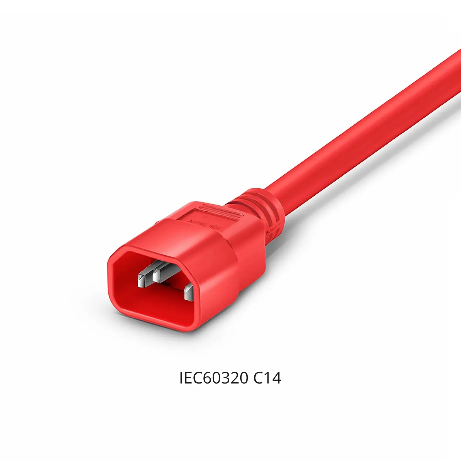 3ft (0.9m) IEC60320 C14 to IEC60320 C19 14AWG 250V/15A Power Cord, Red ...