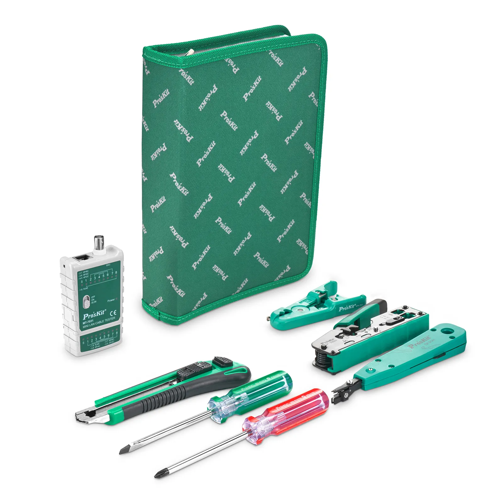 Pro'sKit® 7-in-1 Network Installation Tool Kit with Cable Tester ...