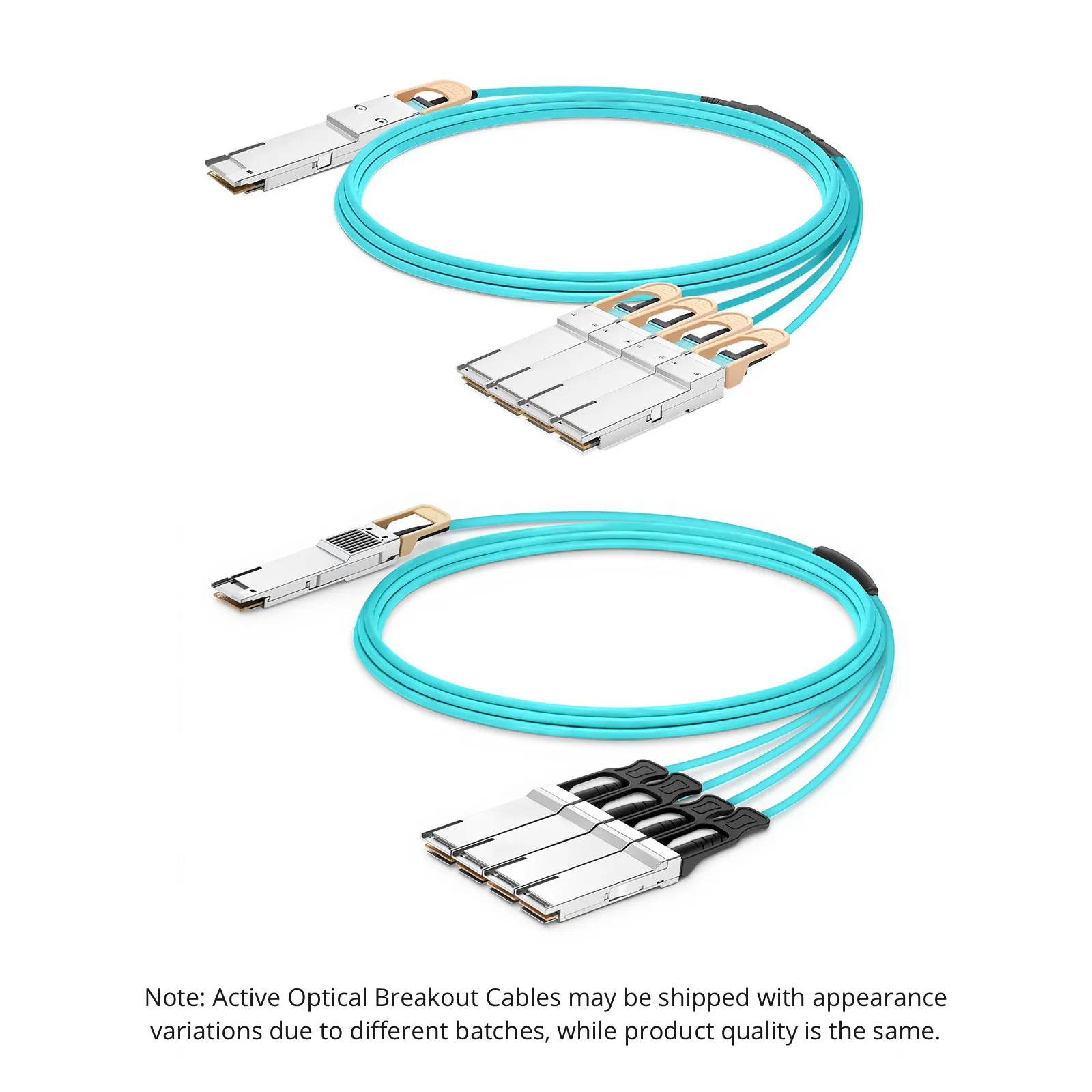 Câble Breakout Optique Actif 400G QSFP-DD vers 4 x 100G QSFP28 Ethernet ...