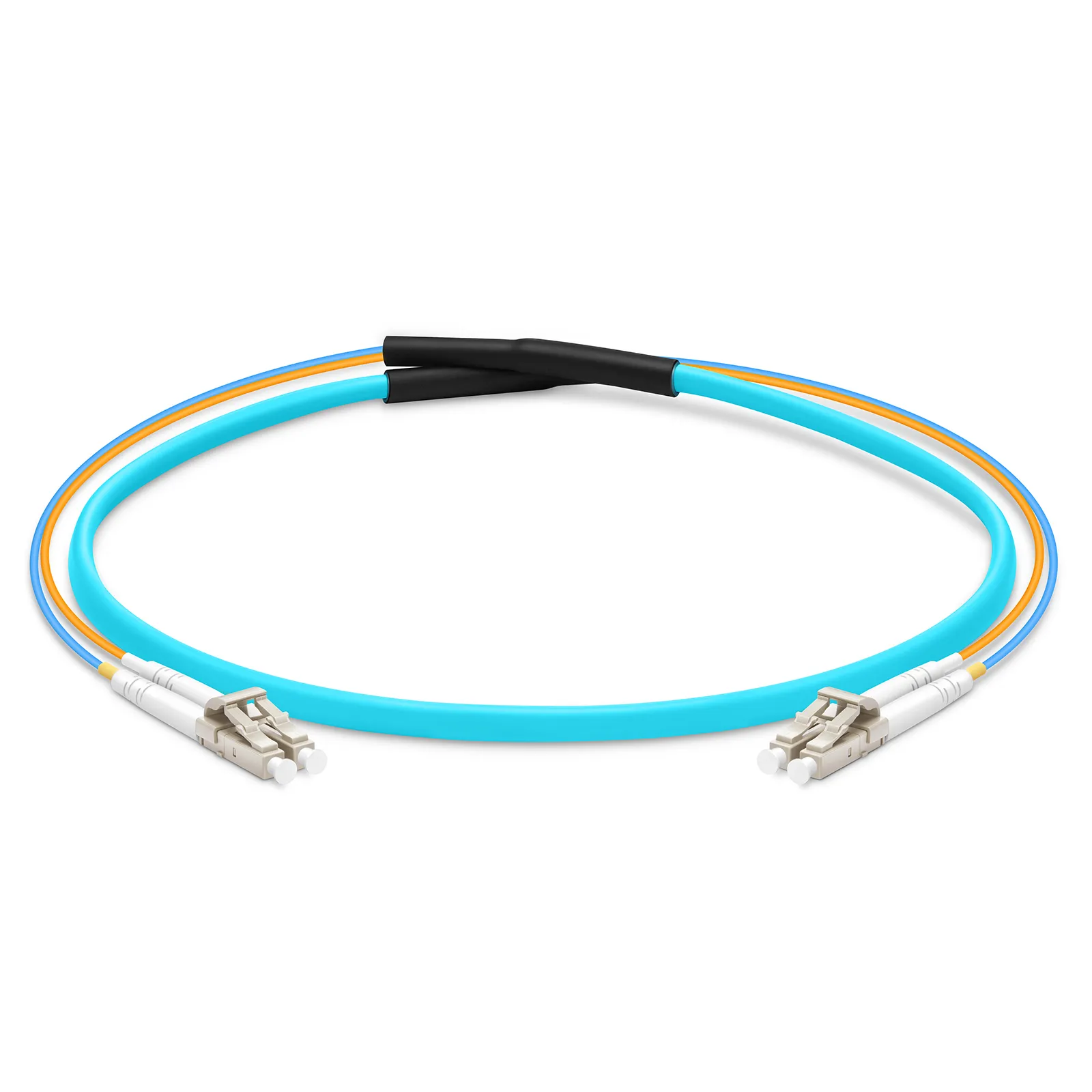 Customized 2 Fibers Single Mode (OM4) LC/SC/FC/ST/LSH Indoor Flat Cable ...