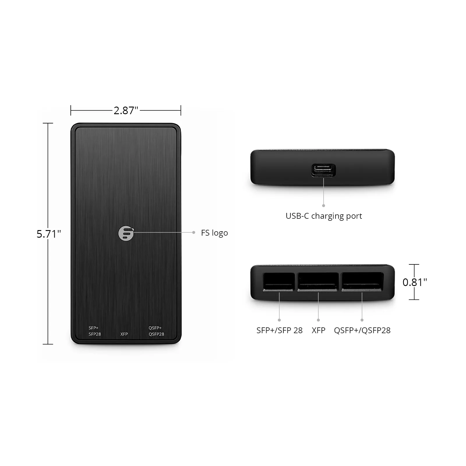 FS BOX V3, Multi-Functional Transceiver Tool Kit, Supports FS SFP, SFP+ ...