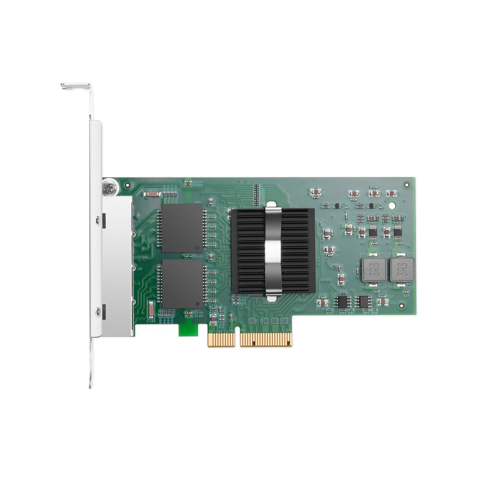 Intel I350-AM4 Based Ethernet Network Interface Card, 1G Quad-Port RJ45 ...