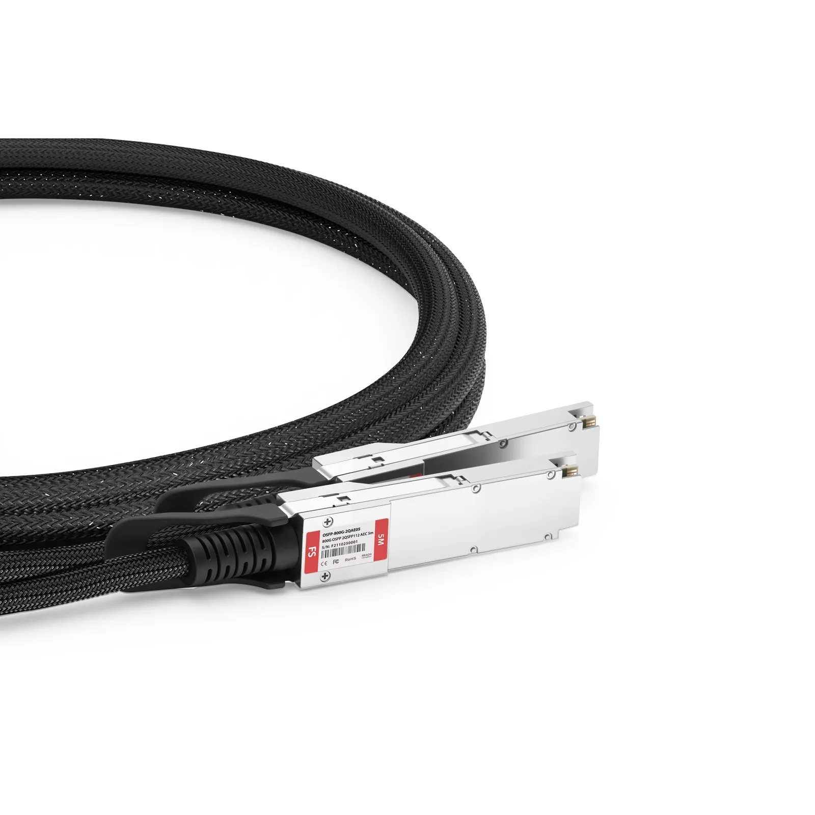Câble Breakout Électrique Actif 5m (16 pieds) Compatible Cisco 800G ...