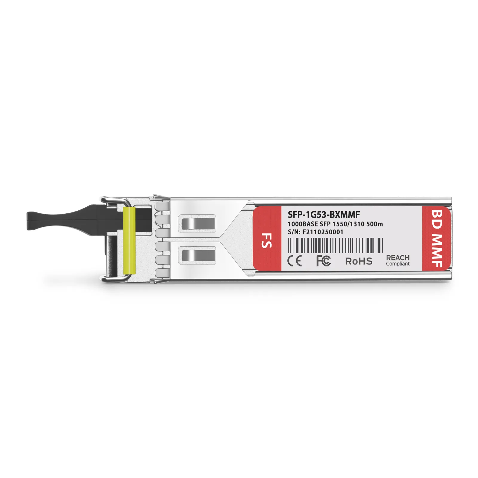 Customized 1000BASE-BX-D SFP BiDi 1550nm-TX/1310nm-RX 500m DOM Simplex ...