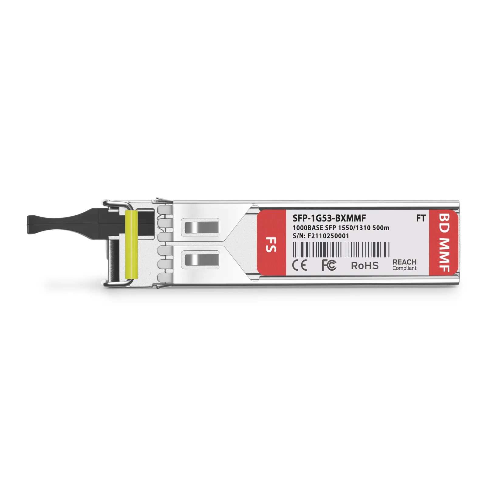 Fortinet Compatible 1000BASE-BX-D SFP BiDi 1550nm-TX/1310nm-RX 500m DOM ...