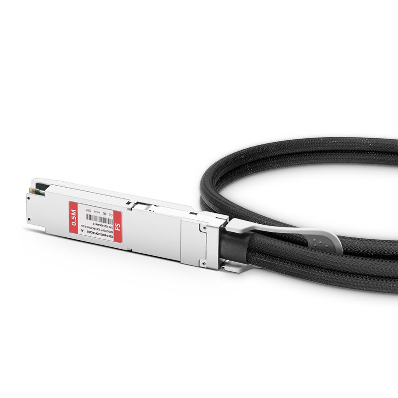 0.5m (2ft) Arista Networks Compatible 800G OSFP Finned Top to 2 x 400G OSFP Flat Top Passive ...