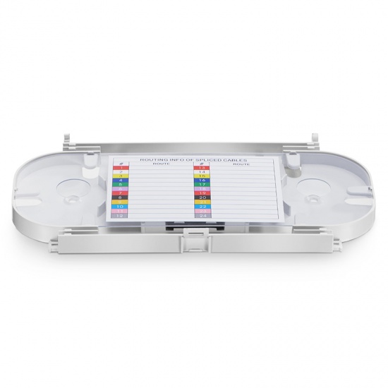 24 Fibres Fusion Splice Tray, Plastic, 8.86"x4.58"x0.67" - FS.com Australia