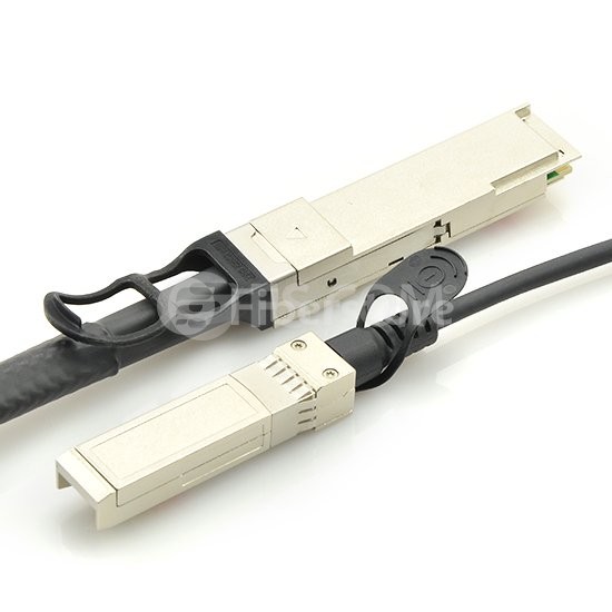 Cisco QSFP-4SFP10G-CU5M Compatible 40G QSFP+ to SFP+ Breakout DAC Cable - FS