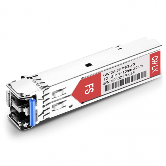 Cisco CWDM-SFP-1510-20 CWDM SFP (mini-GBIC) Transceiver - FS