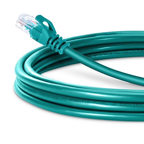 10ft Cat5e Snagless Unshielded Ethernet Patch Cable, Green - FS