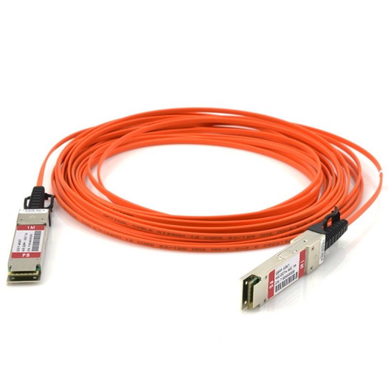 Cisco QSFP-H40G-AOC1M Compatible 40G QSFP+ Active Optical Cable (AOC) - FS.com Singapore