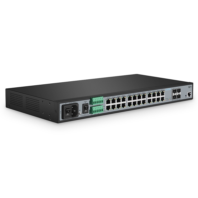 24-Port L2+ Managed Industrial Switch with ERPS and PTP, IES3110-24TF - FS