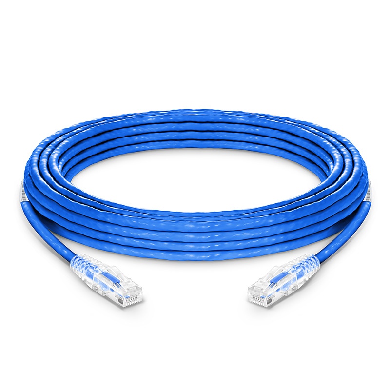 150ft (45.7m) Cat6a Snagless Unshielded (UTP) PVC CMP Ethernet Network Patch Cable, Blue - FS ...