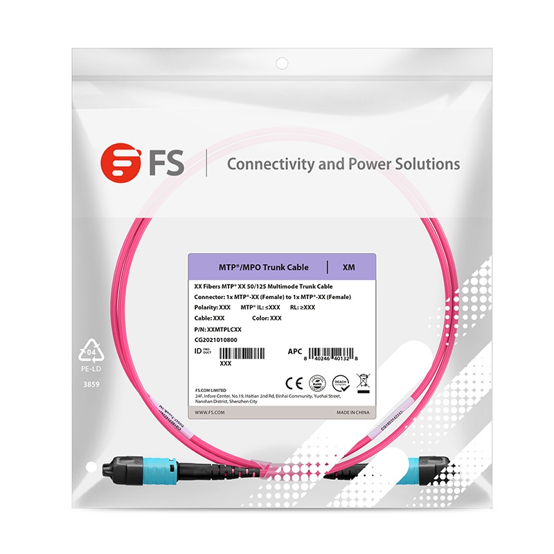 Longueur Personnalisée de Câble Trunk MTP®-16 APC (Femelle) vers MTP ...